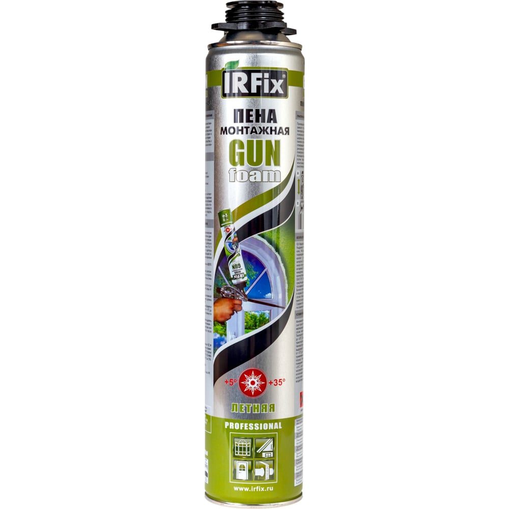Профессиональная монтажная летняя пена IRFIX GUN 750 мл 10002 - выгодная цена, отзывы ...