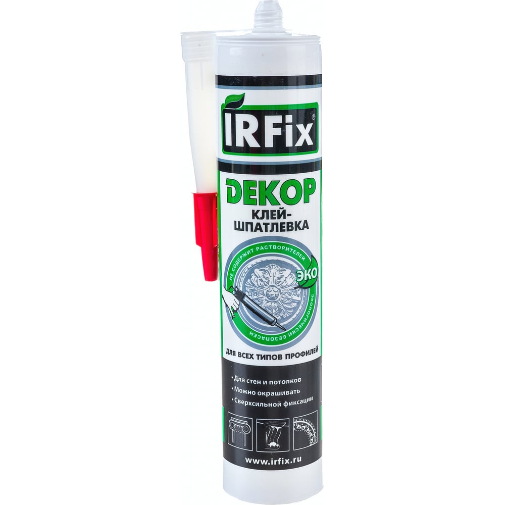 Клей - шпатлевка IRFIX DECOR белый 310 мл 20014 - выгодная цена, отзывы ...