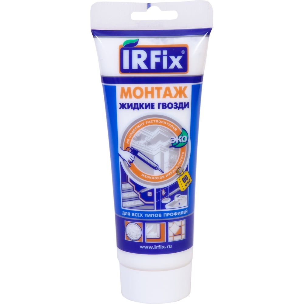 Универсальный клей IRFIX МОНТАЖ белый 250 мл, 20007 - выгодная цена, отзывы, характеристики ...