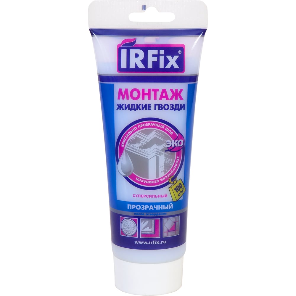 Универсальный клей IRFIX МОНТАЖ прозрачный 250 мл 20009 - выгодная цена, отзывы, характеристики ...