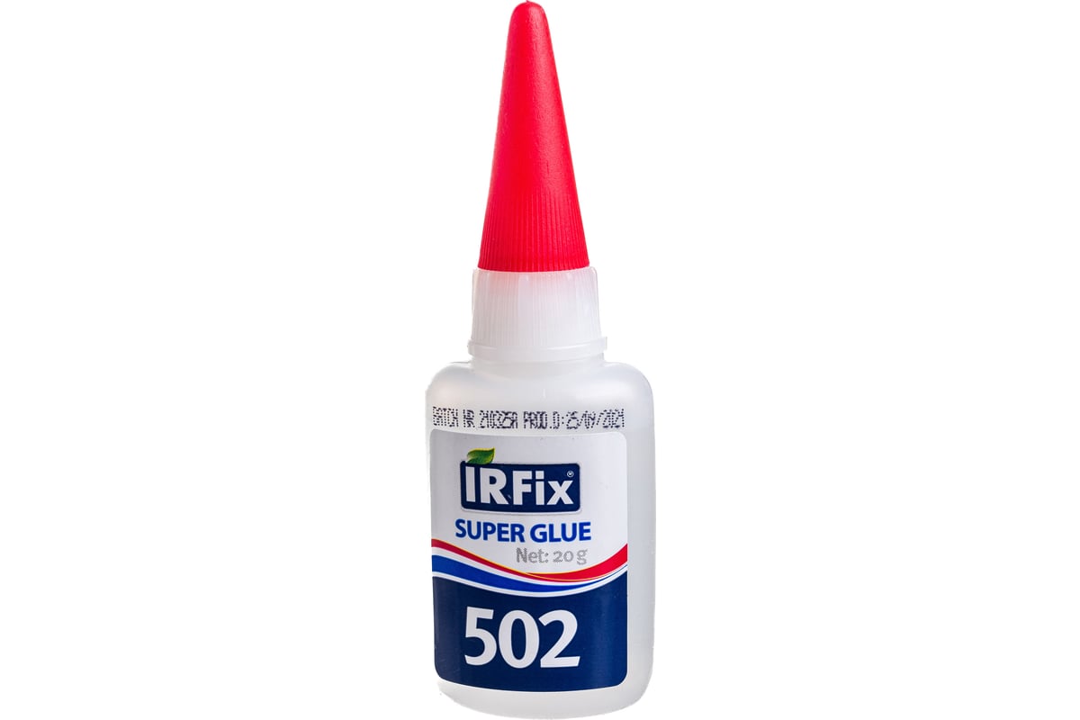 Секундный цианакрилатный клей IRFIX Super Glue 502 бесцветный 20 гр 20071 - выгодная цена ...