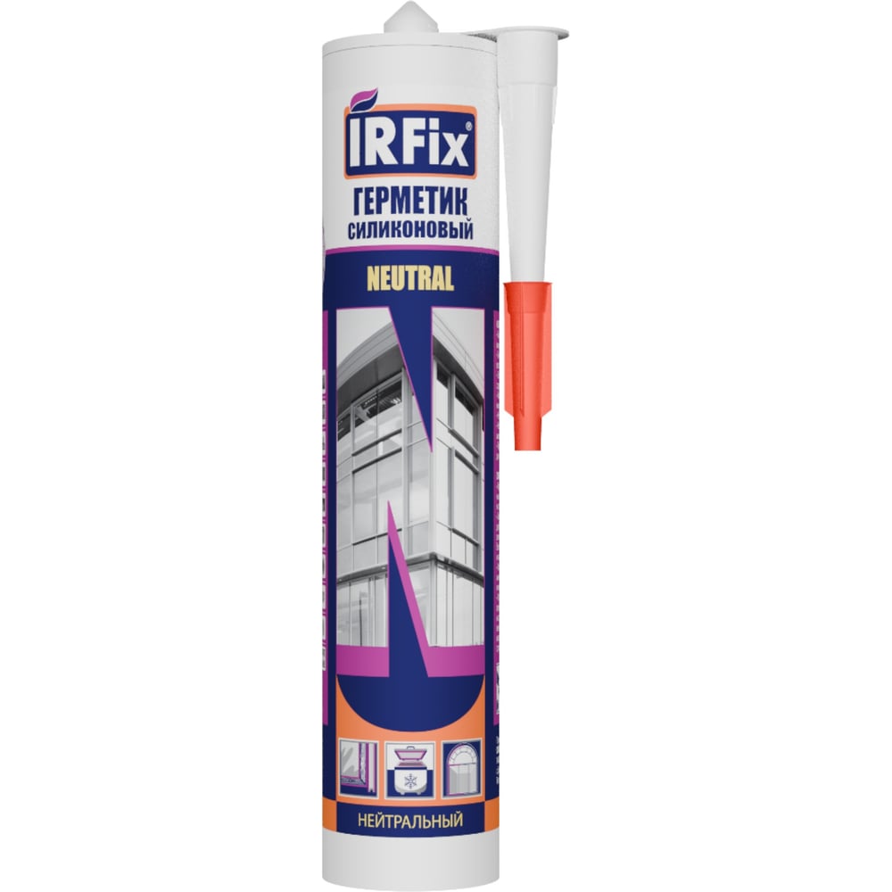 Герметик силиконовый нейтральный IRFIX Neutral белый 310мл 20017 - выгодная цена, отзывы ...