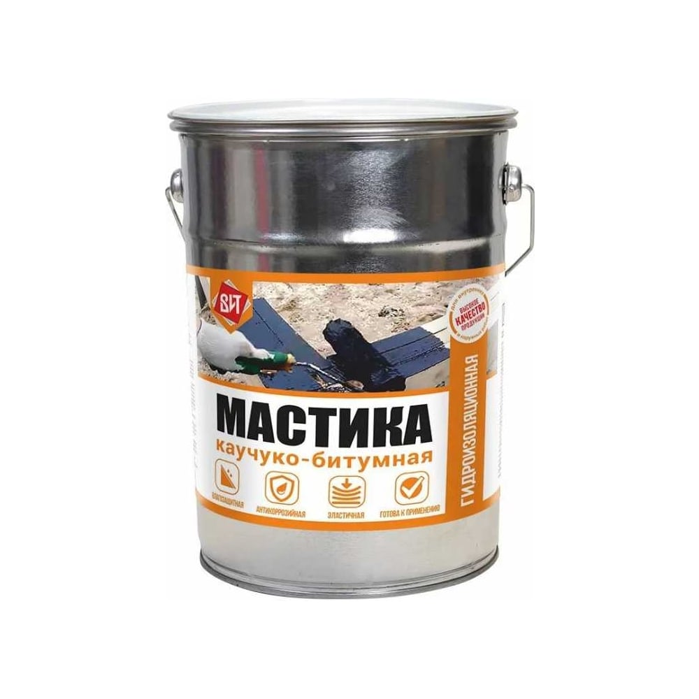 Каучуко-битумная мастика Царицынские краски 15 кг 58102 - выгодная цена ...