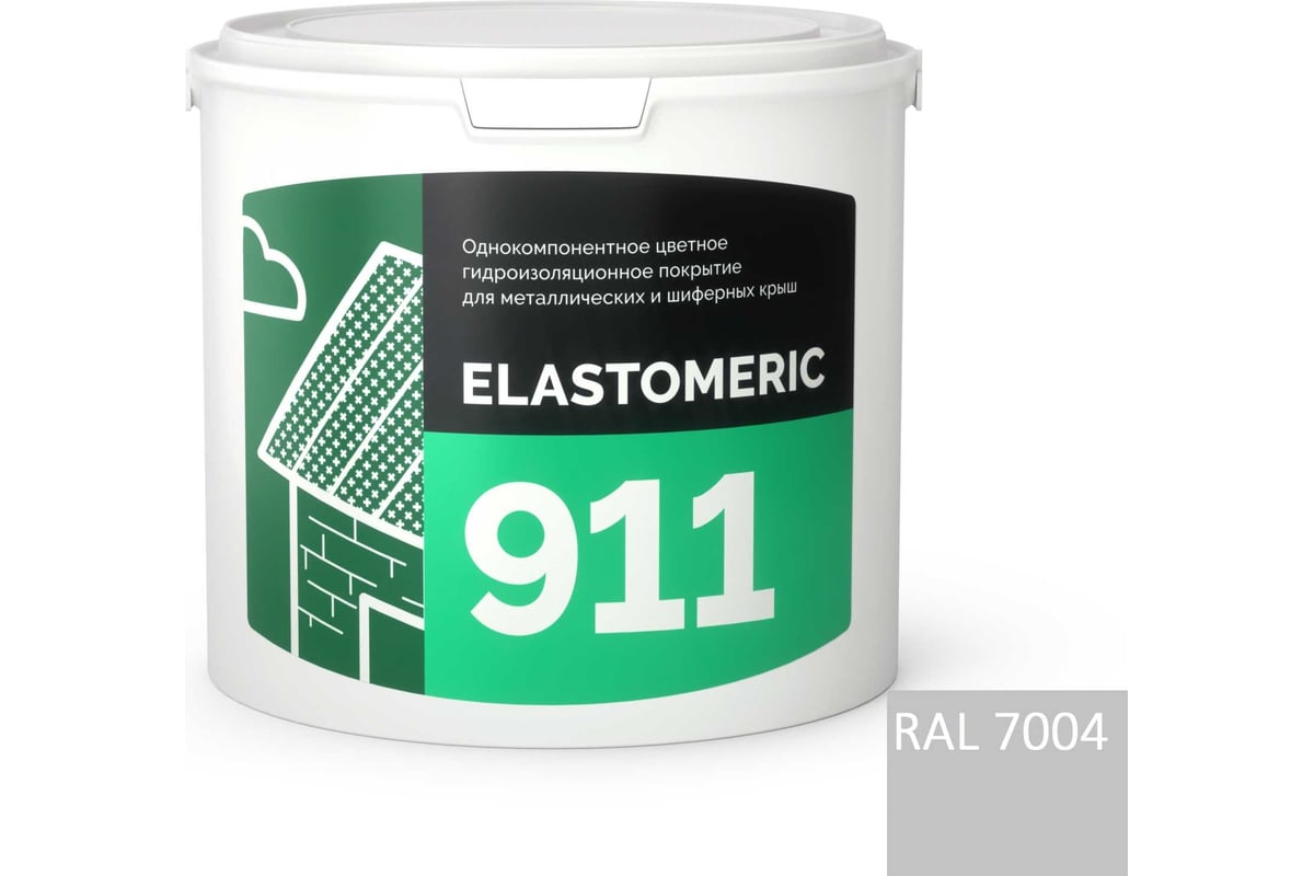 Мастика кровельная Elastomeric Systems 3 кг, серая elastomeric - 911 акриловая 7004001 ...