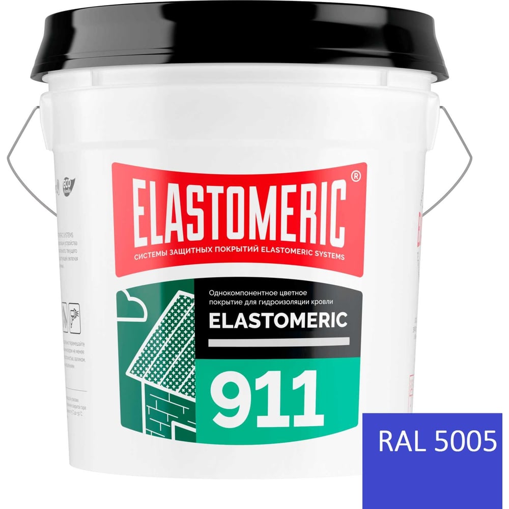 Акриловая гидроизоляционная мастика Elastomeric Systems 20кг синяя elastomeric-911 5005002 ...