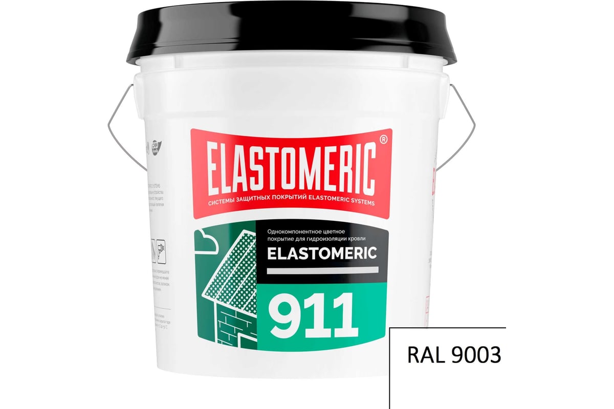 Мастика Elastomeric Systems для металлической кровли 20кг белая ...