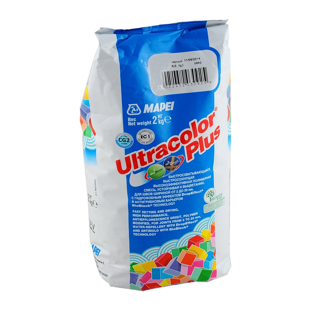 Затирка для швов MAPEI ULTRACOLOR PLUS №259 с водоотталкивающим и ...