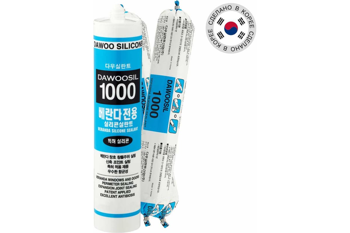 Герметик силиконовый для остекления балконных помещений Dawoo Sealant ...