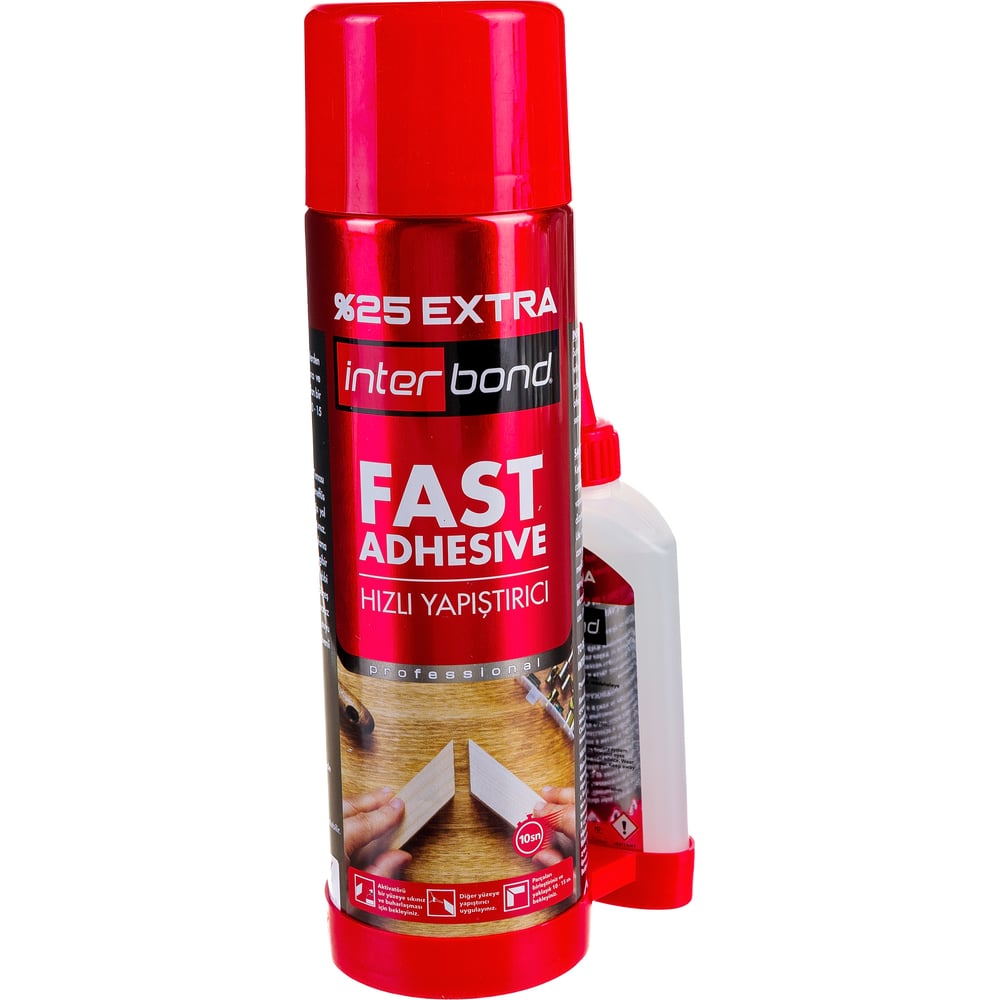 Двухкомпонентный клей Interbond 125g+500 ml Cyanoacrylate 00-00000232 ...