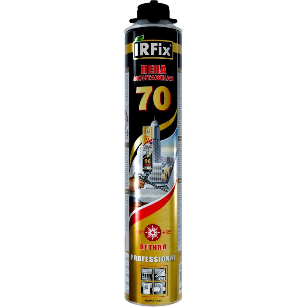 Профессиональная монтажная пена IRFIX 70 880 мл 10041 - выгодная цена, отзывы, характеристики ...