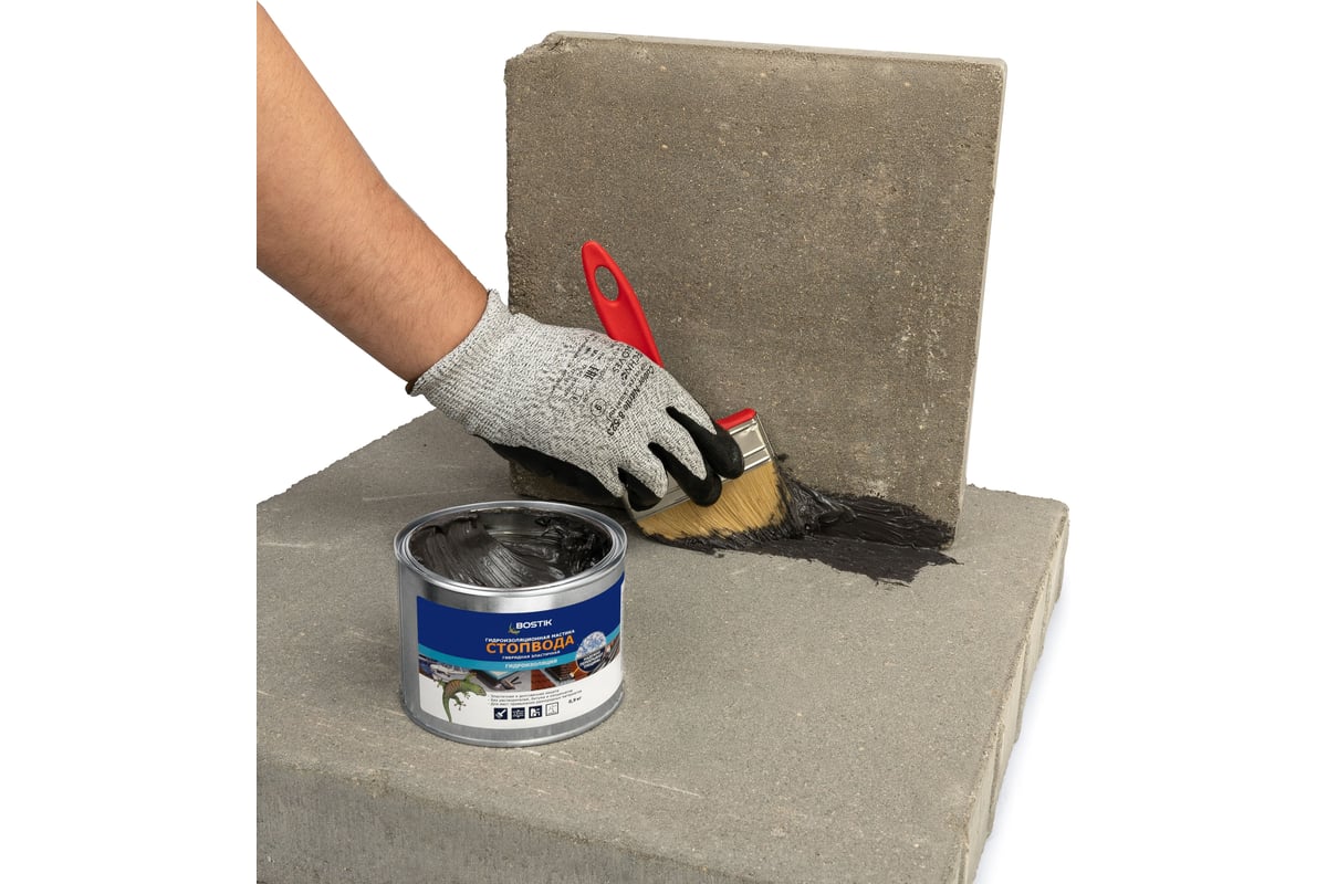 Гидроизоляционная мастика Bostik SMP СтопВода 0,9 кг 50010031 ...