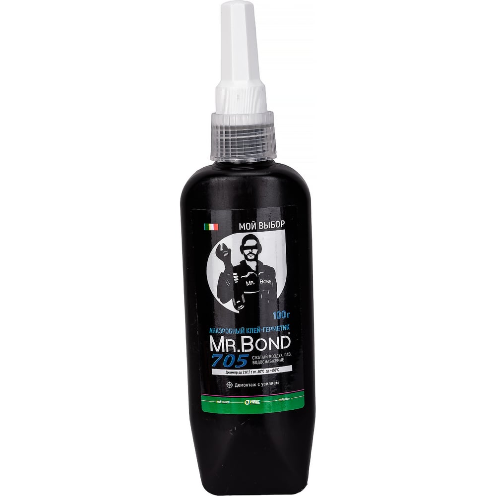 Анаэробный герметик Mr.Bond 705 демонтаж с усилием, синий, 100 г ...
