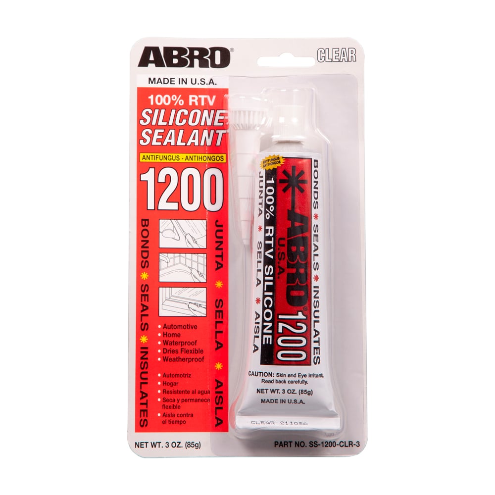 Силиконовый герметик ABRO 1200, прозрачный, 85г SS-1200-CLR-3 ...