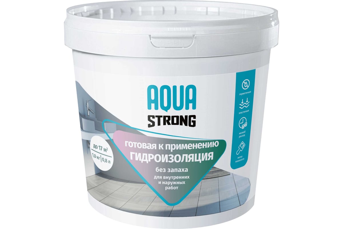 Гидроизоляция акриловая Aquastrong 1 кг 4607130864739 - выгодная цена ...