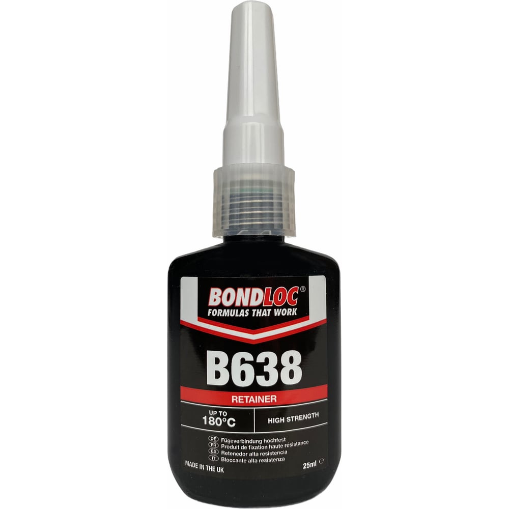 Фиксатор цилиндрических соединений высокой прочности Bondloc B638 25 мл B63825ML - выгодная цена ...