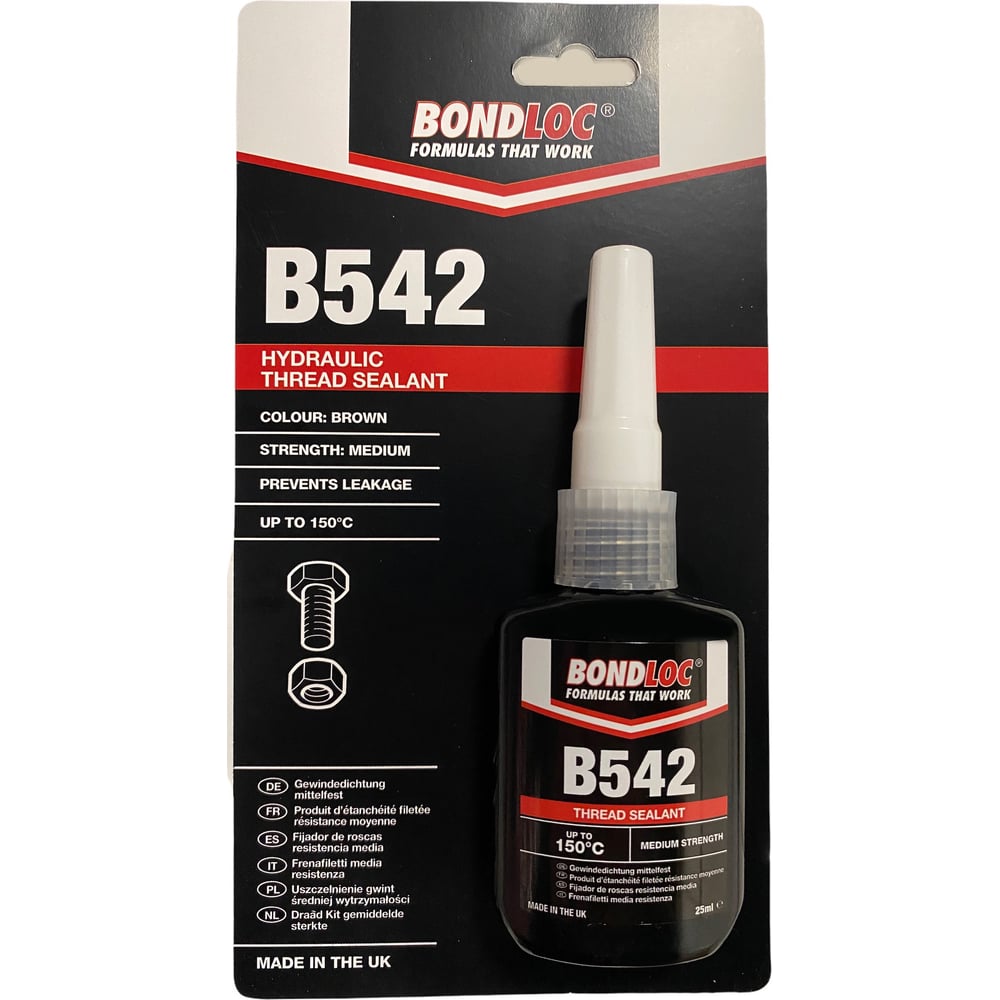 Резьбовой текучий герметик Bondloc B542 25 мл, блистер B542C25ML - выгодная цена, отзывы ...