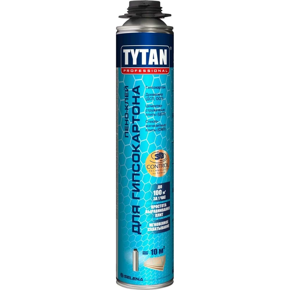 Пено-клей Tytan PROFESSIONAL GUN для гипсокартона, 840 мл 71361 205839 ...