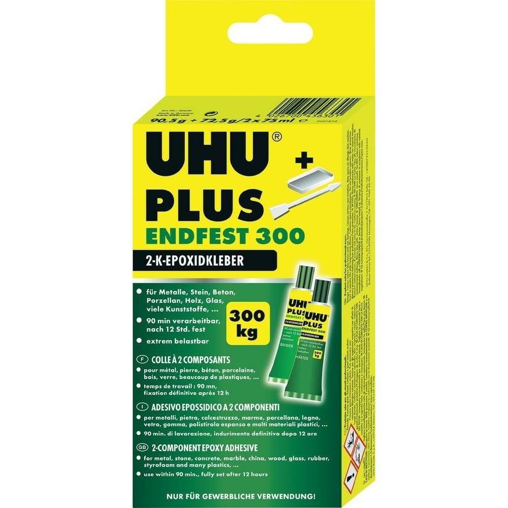 Универсальный эпоксидный клей UHU Plus endfest 300 163 г 45630 ...
