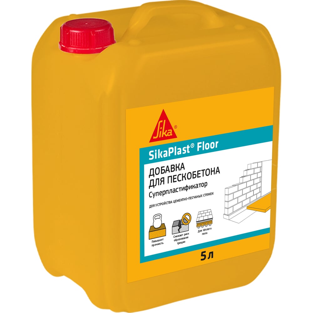Суперпластификатор для полов SIKA Plast Floor Канистра 5л. 521302 ...