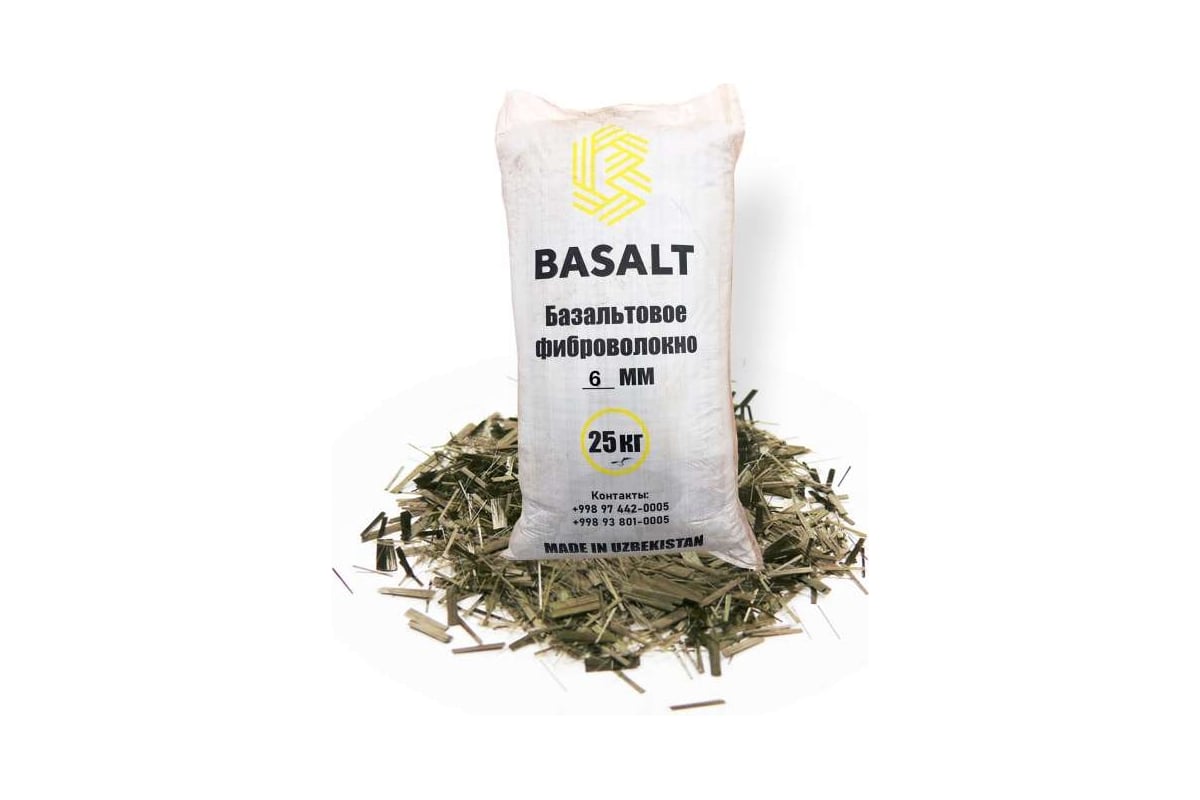 Базальтовая фибра Basalt 6 мм, 25 кг 4687203015466 - выгодная цена ...