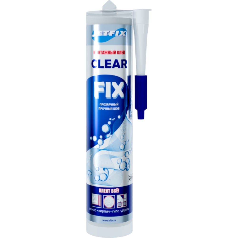 Клей-герметик на гибридной основе JETFIX Clear Fix 280мл 21086 - выгодная цена, отзывы ...
