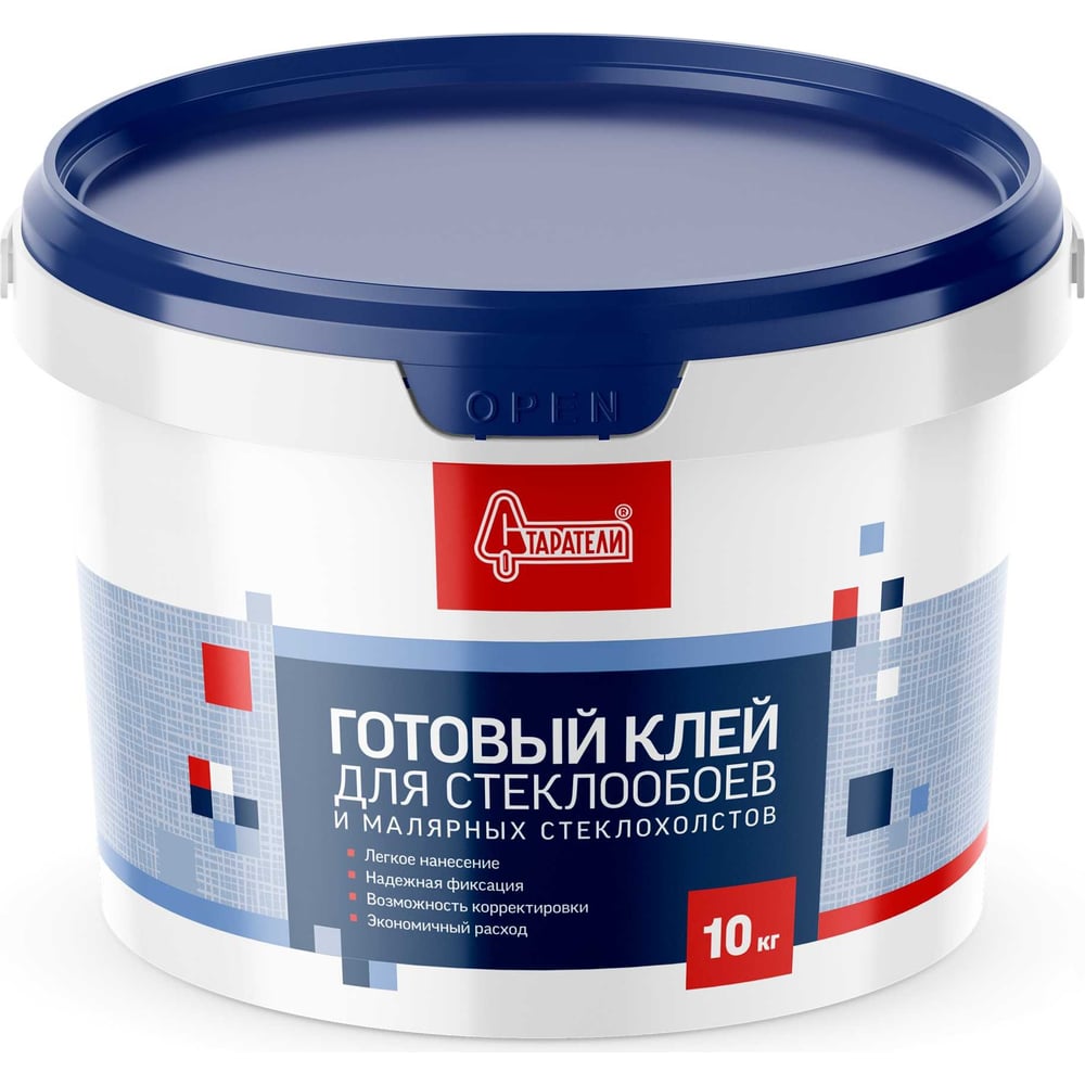 Готовый клей для стеклообоев и малярных стеклохолстов Старатели 10 кг ...
