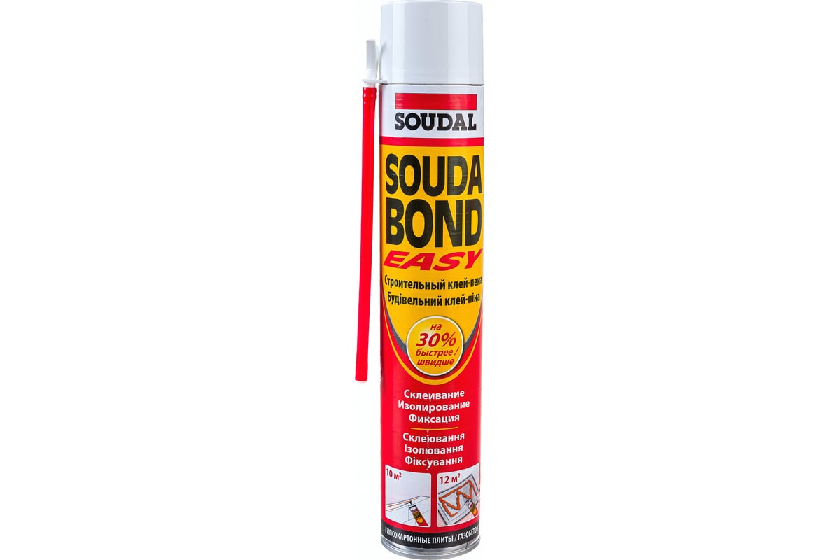 Полиуретановый клей в аэрозоле SOUDAL Easy Soudabond 121621 - выгодная ...