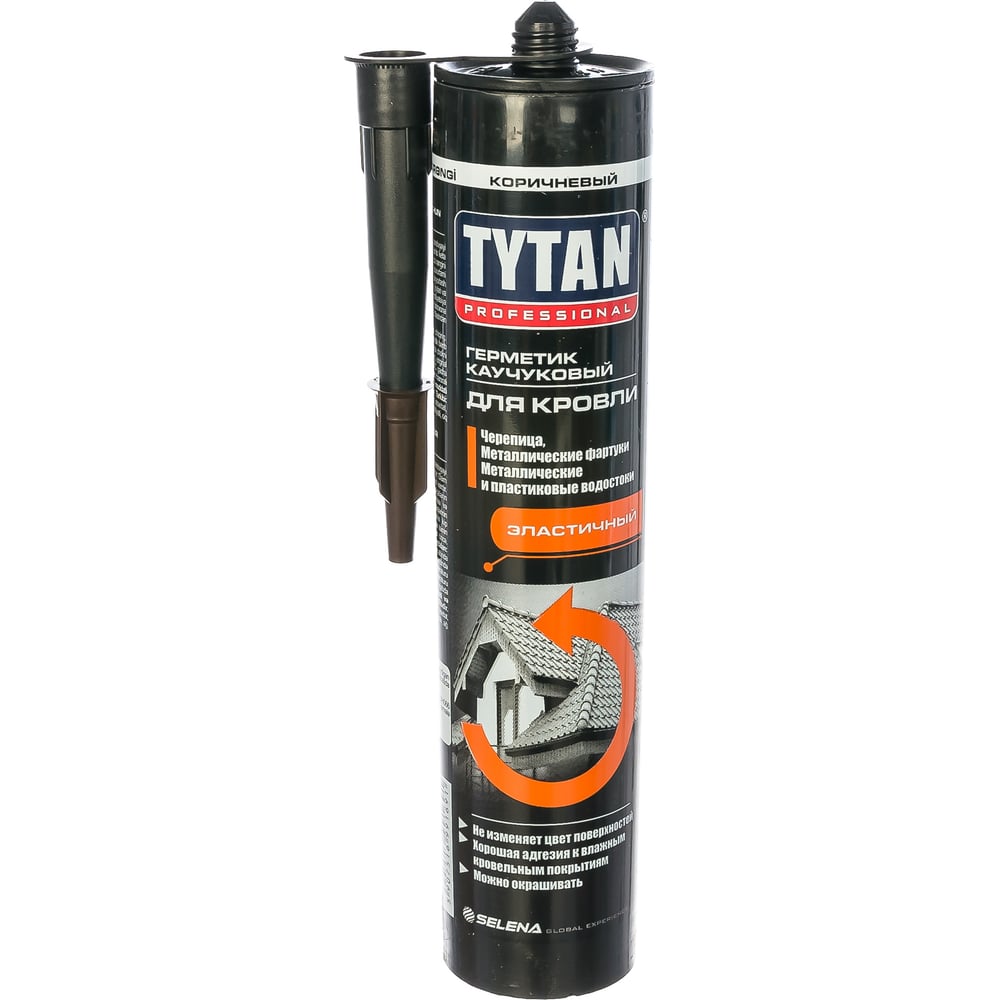 Каучуковый герметик для кровли Tytan PROFESSIONAL коричневый 310мл ...