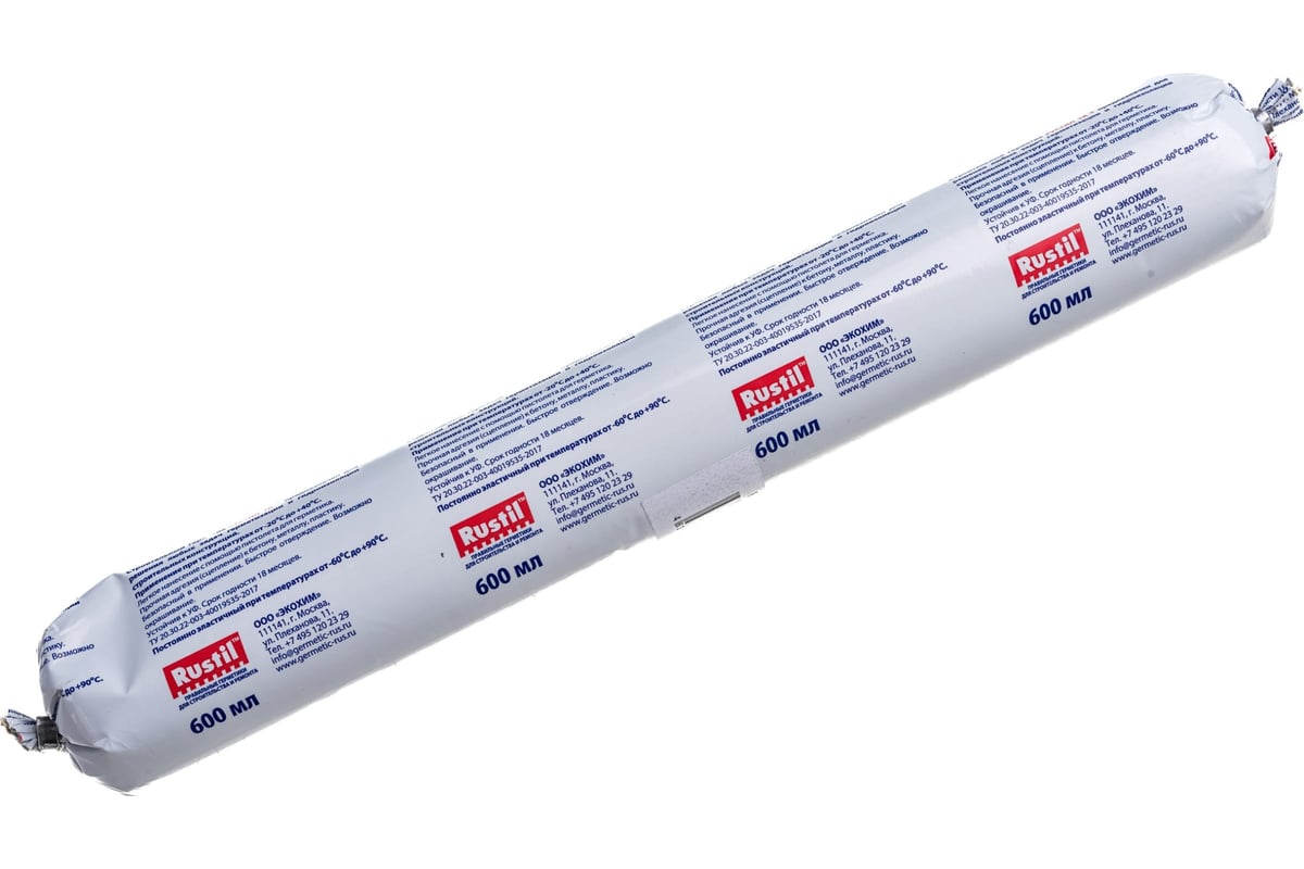 Герметик для бетонных полов Рустил 1к 600 мл, черный 61458341 ...
