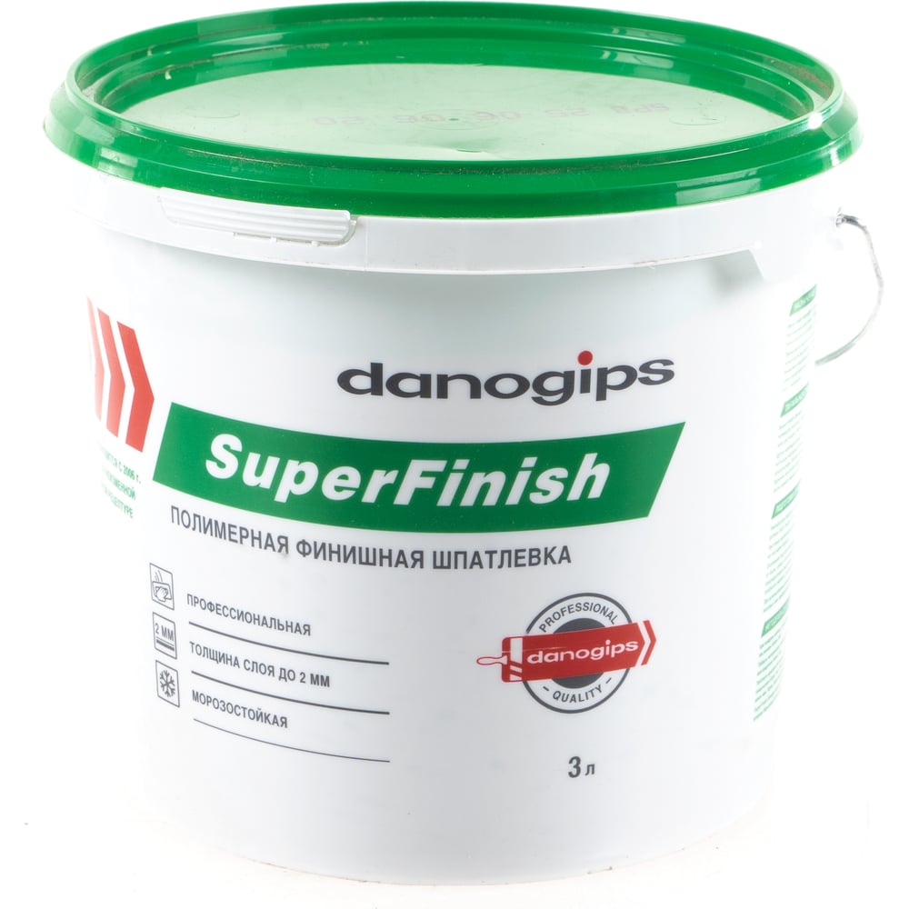 Шпатлевка универсальна SUPER FINISH (3 л) DANOGIPS 606395 - выгодная цена, отзывы ...