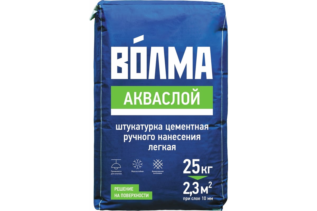 Цементная штукатурка Волма Акваслой 25 кг 30001664 - выгодная цена ...