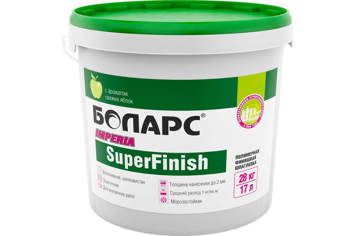 Готовая шпатлевка БОЛАРС IMPERIA SUPER FINISH 28 кг 00000037844 ...