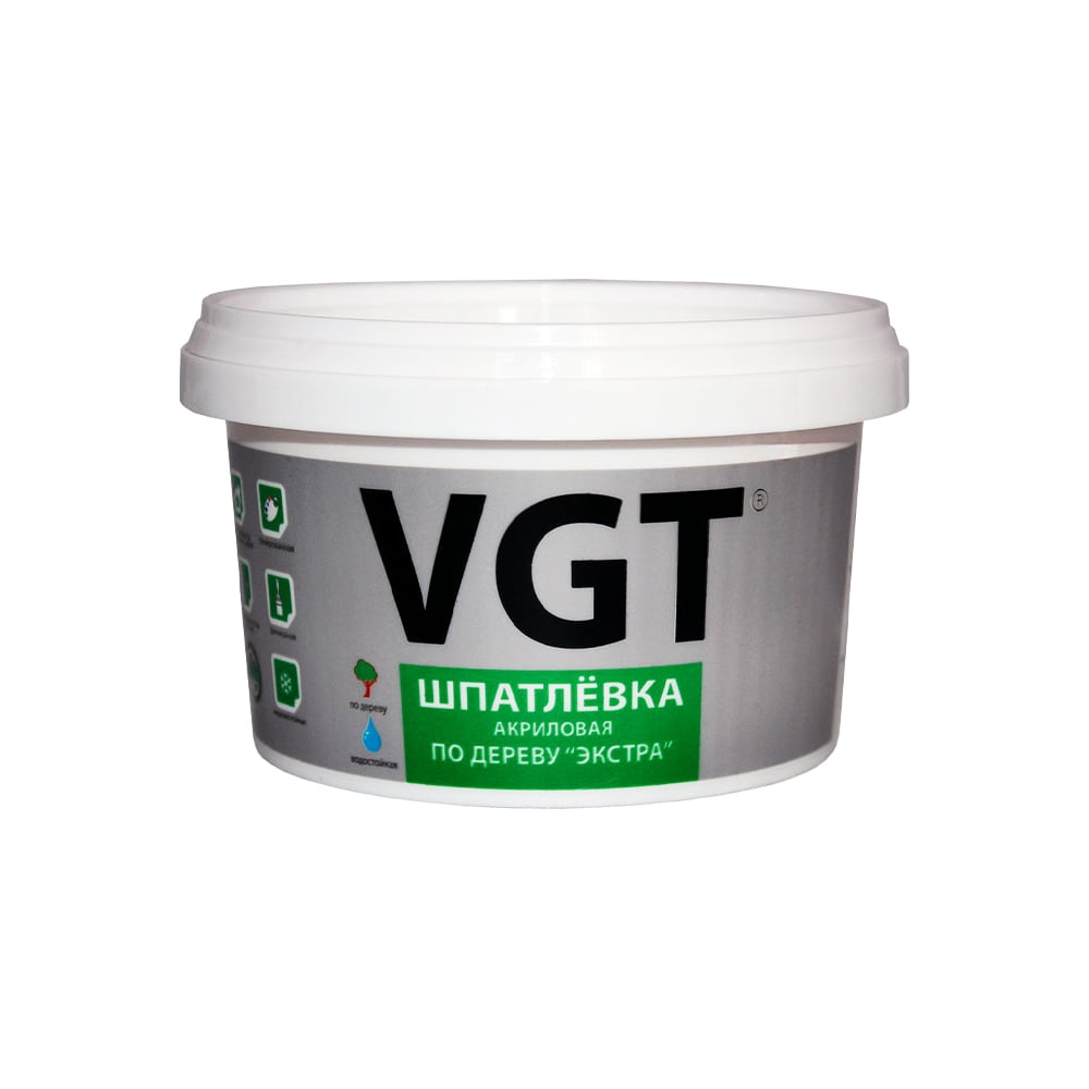 Шпаклевка по дереву VGT Экстра дуб светло-серый, 1 кг 11607363 ...