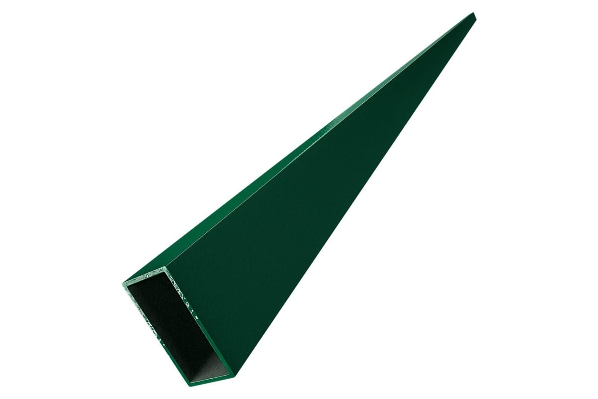 Лага для забора Русская Свая 40x20x1.5 мм, 2,5 м, зеленая RAL 6005 ...