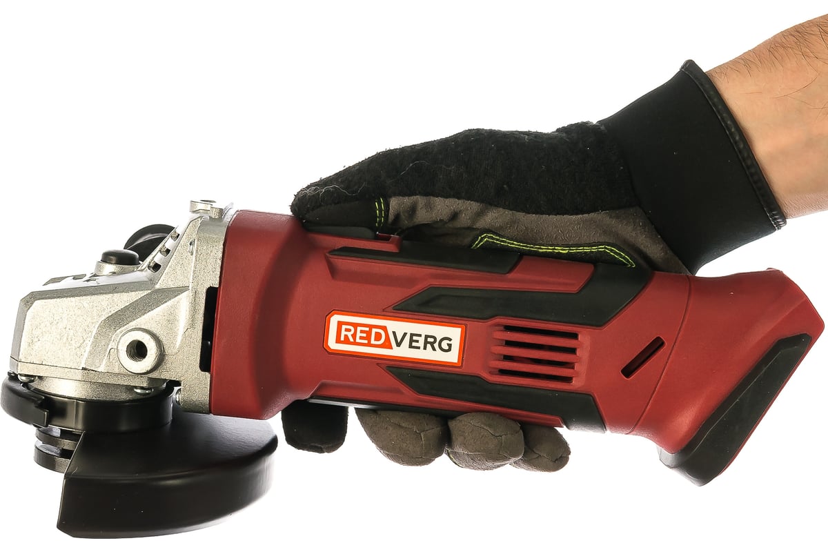 Аккумуляторная угловая шлифмашина REDVERG RD-AG18V 6628357 - выгодная ...
