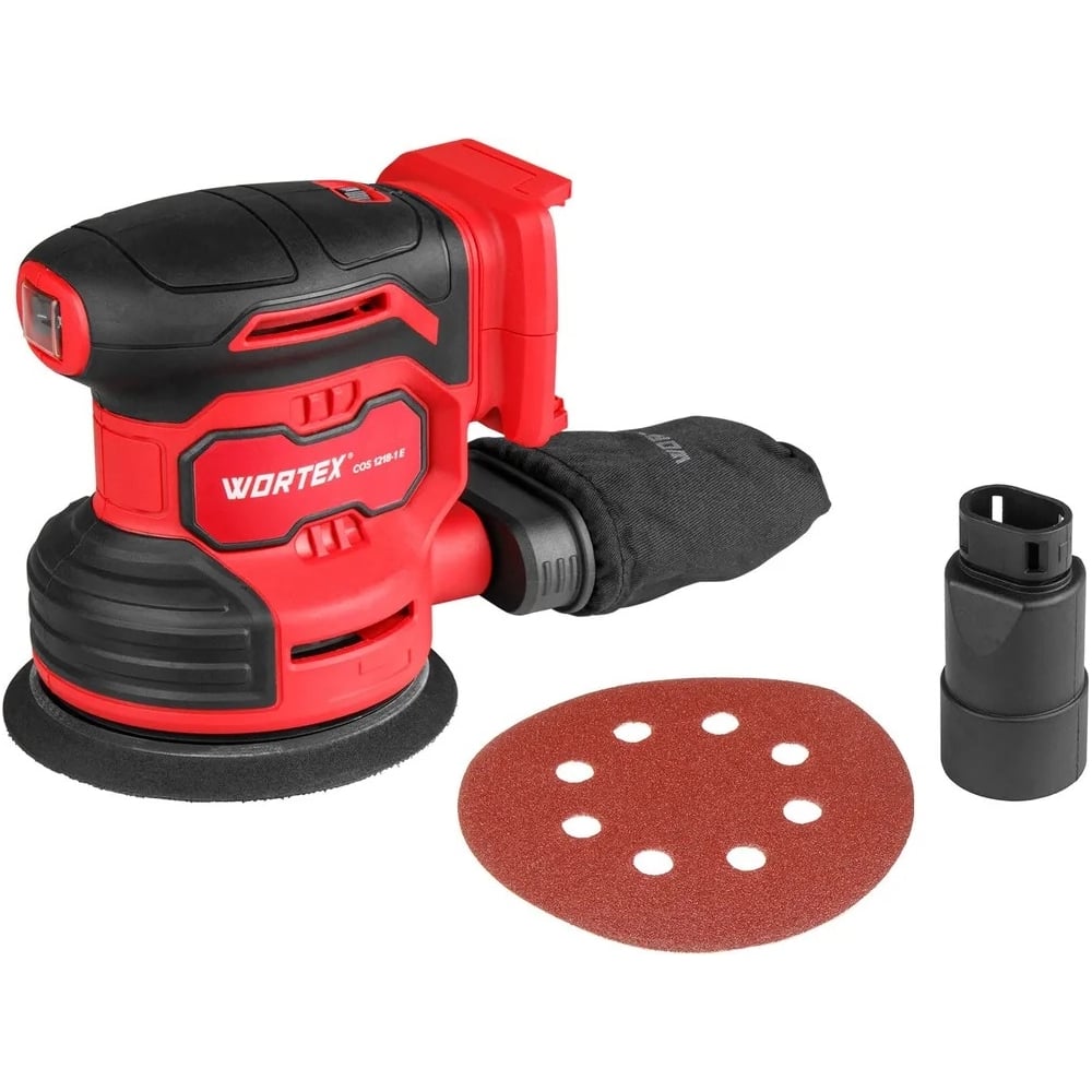 Аккумуляторная эксцентриковая шлифмашина WORTEX COS 1218-1 E ALL1 SOLO 1333435 - выгодная цена ...