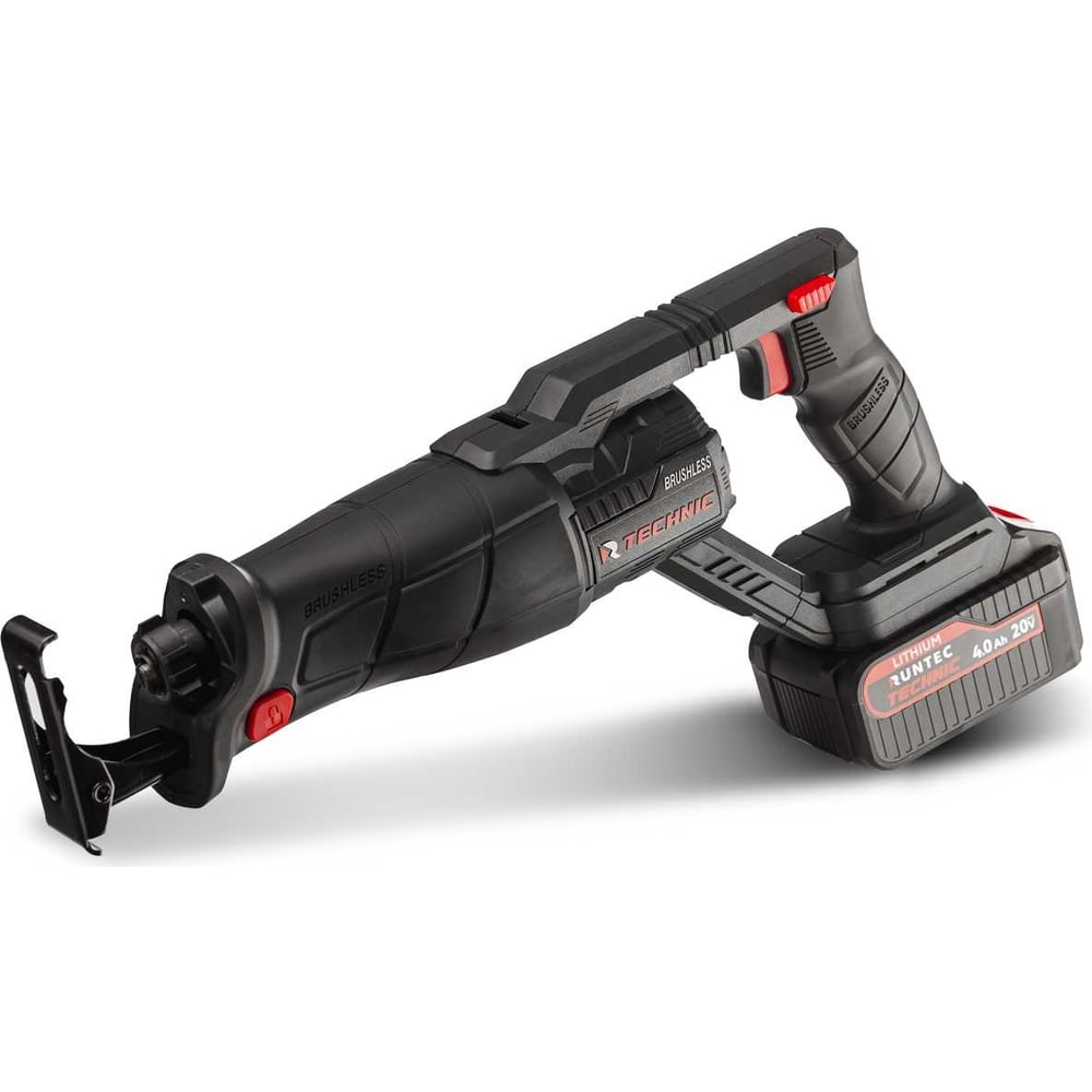 Сабельная аккумуляторная пила RUNTEC TECHNIC 20 В, 2x4 Ач, 700 Вт RT-RS700T - выгодная цена ...