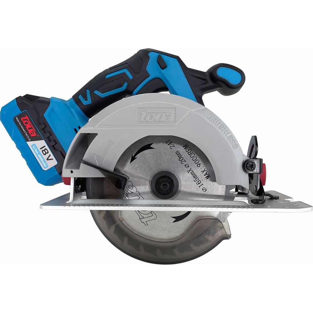 Циркулярная пила TOUA DBLC180-A аккумуляторная 18 v (1АКБ+ЗУ) DBLС180-A-1 - выгодная цена ...