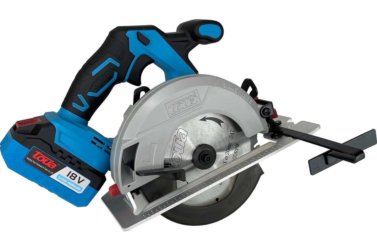 Циркулярная пила TOUA DBLC180-A аккумуляторная 18 v (1АКБ+ЗУ) DBLС180-A-1 - выгодная цена ...