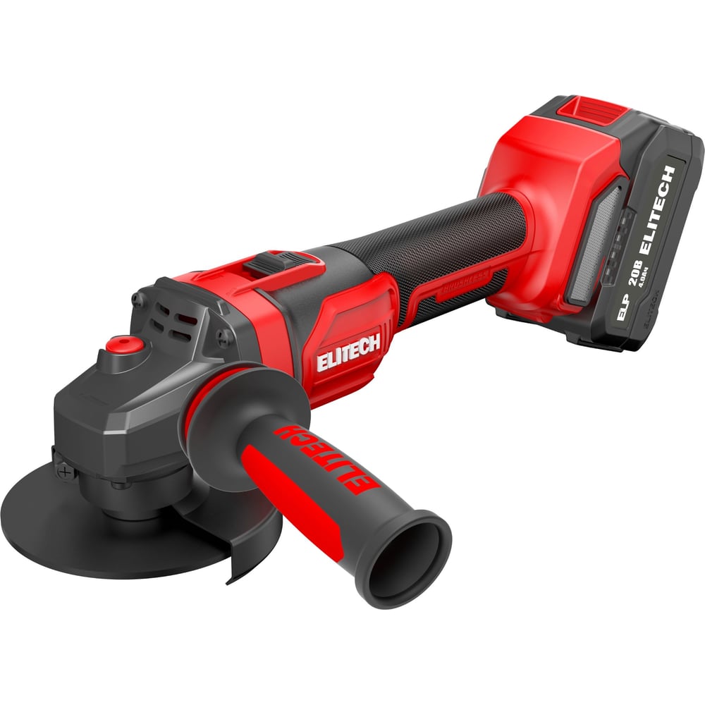 Шлифмашина угловая аккумуляторная Elitech МШУ 2012БЛ (E2213.046.01 ...