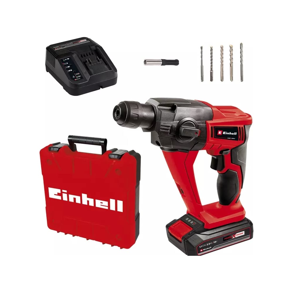 Аккумуляторный перфоратор Einhell PXC TE-HD 18 Li (1x2.5 Aч) кейс ...