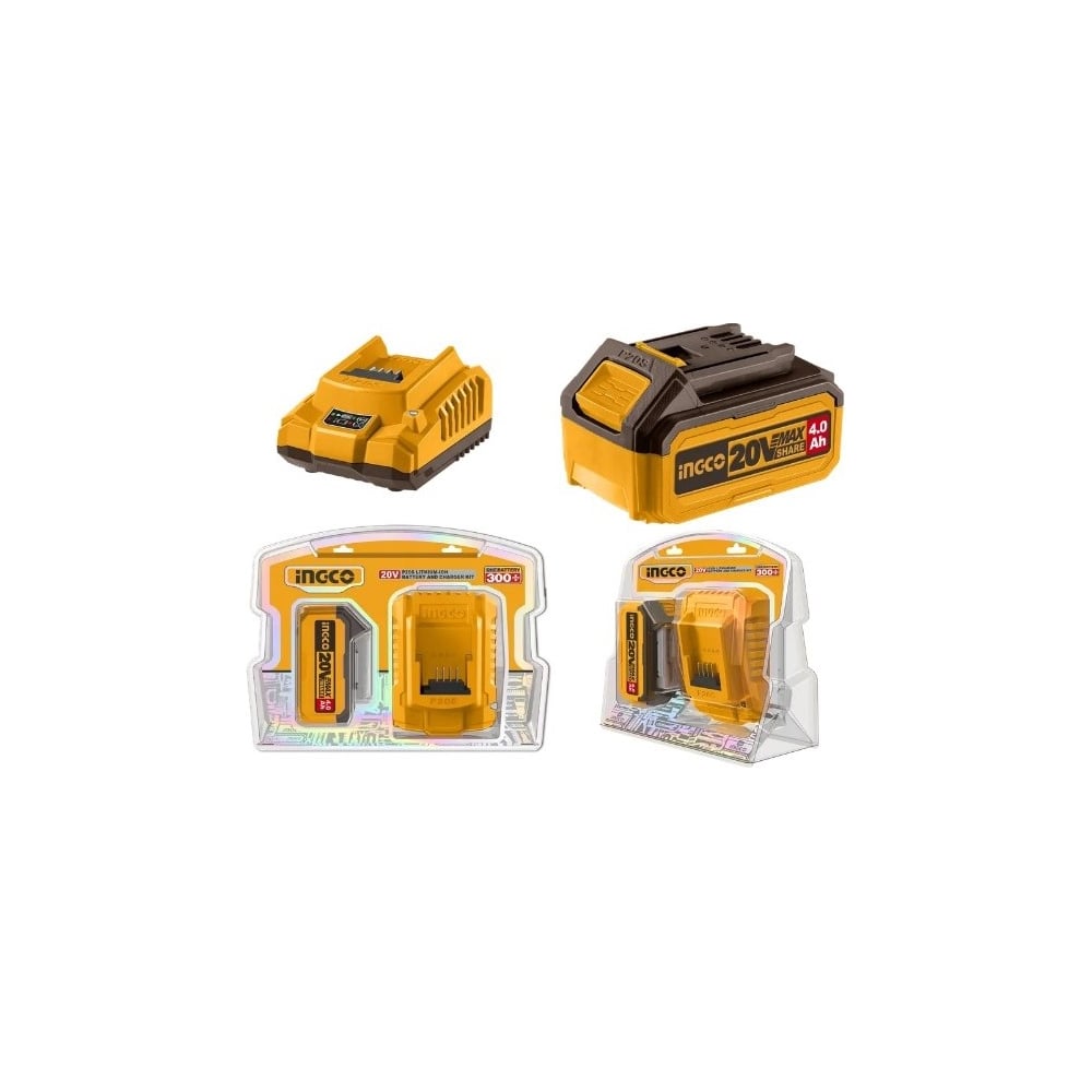 Комплект: аккумуляторная батарея + ЗУ INGCO Li-Ion P20S FBCPK1214 ...