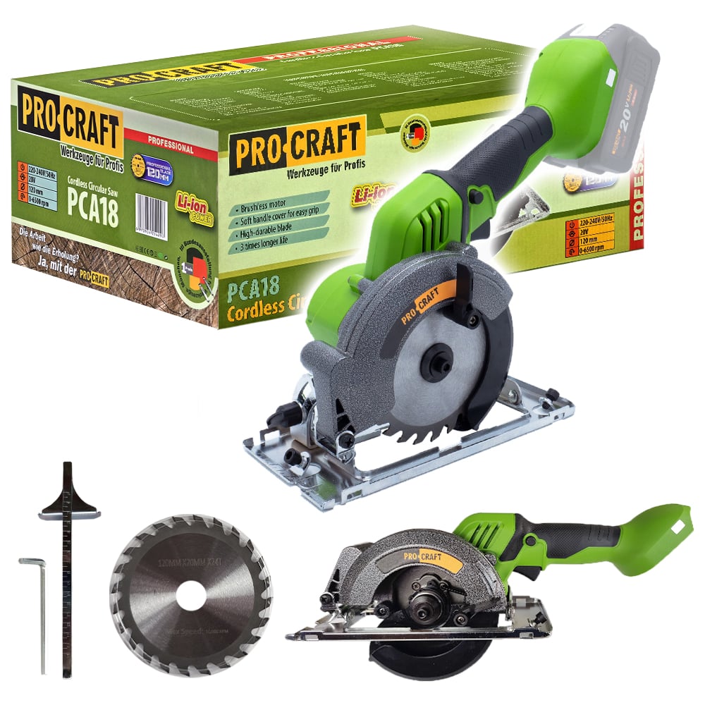 Аккумуляторная циркулярная пила PROCRAFT Universal без АКБ PCA18 - выгодная цена, отзывы ...