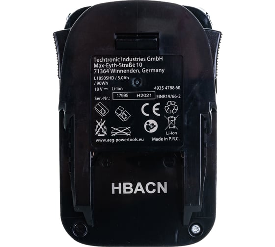 Аккумулятор L1850SHD AEG 4935478860 - выгодная цена, отзывы ...