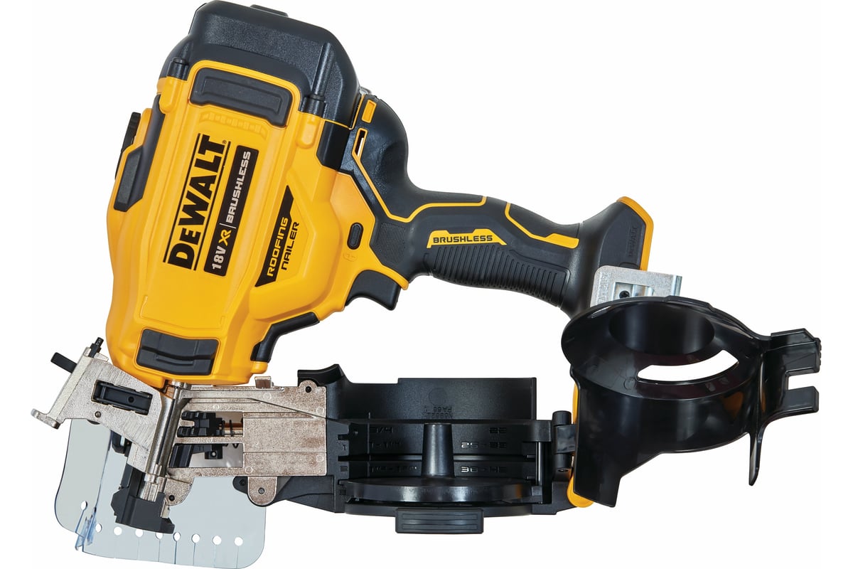 Барабанный (кровельный) гвоздезабивной пистолет Dewalt 18 В XR DCN45RNN ...