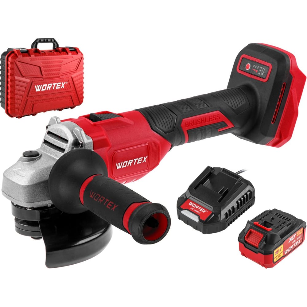 Аккумуляторная угловая шлифмашина WORTEX CAG 1812-1 E ALL1 0329192 - выгодная цена, отзывы ...