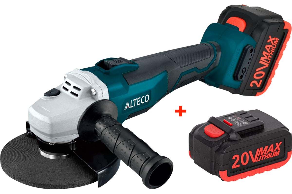Бесщеточная аккумуляторная угловая шлифмашина ALTECO CAGB 18-125 Li BL ...