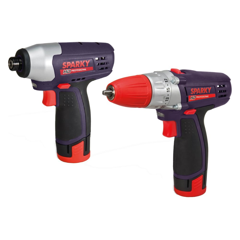Набор аккумуляторного инструмента: дрель-шуруповерт Sparky BR2 10.8Li HD + ударный гайковерт ...