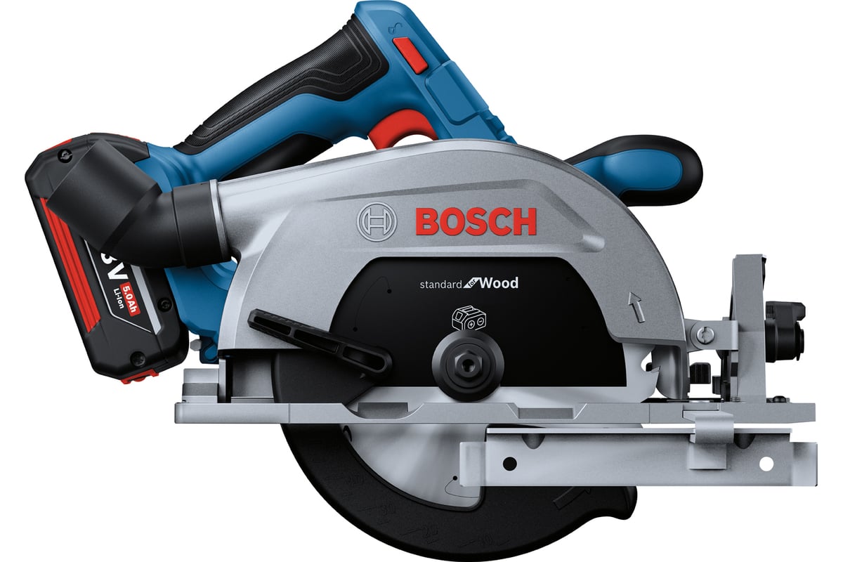 Аккумуляторная циркулярная пила Bosch GKS 185-LI (1 Ак.Б) 06016C1223 ...