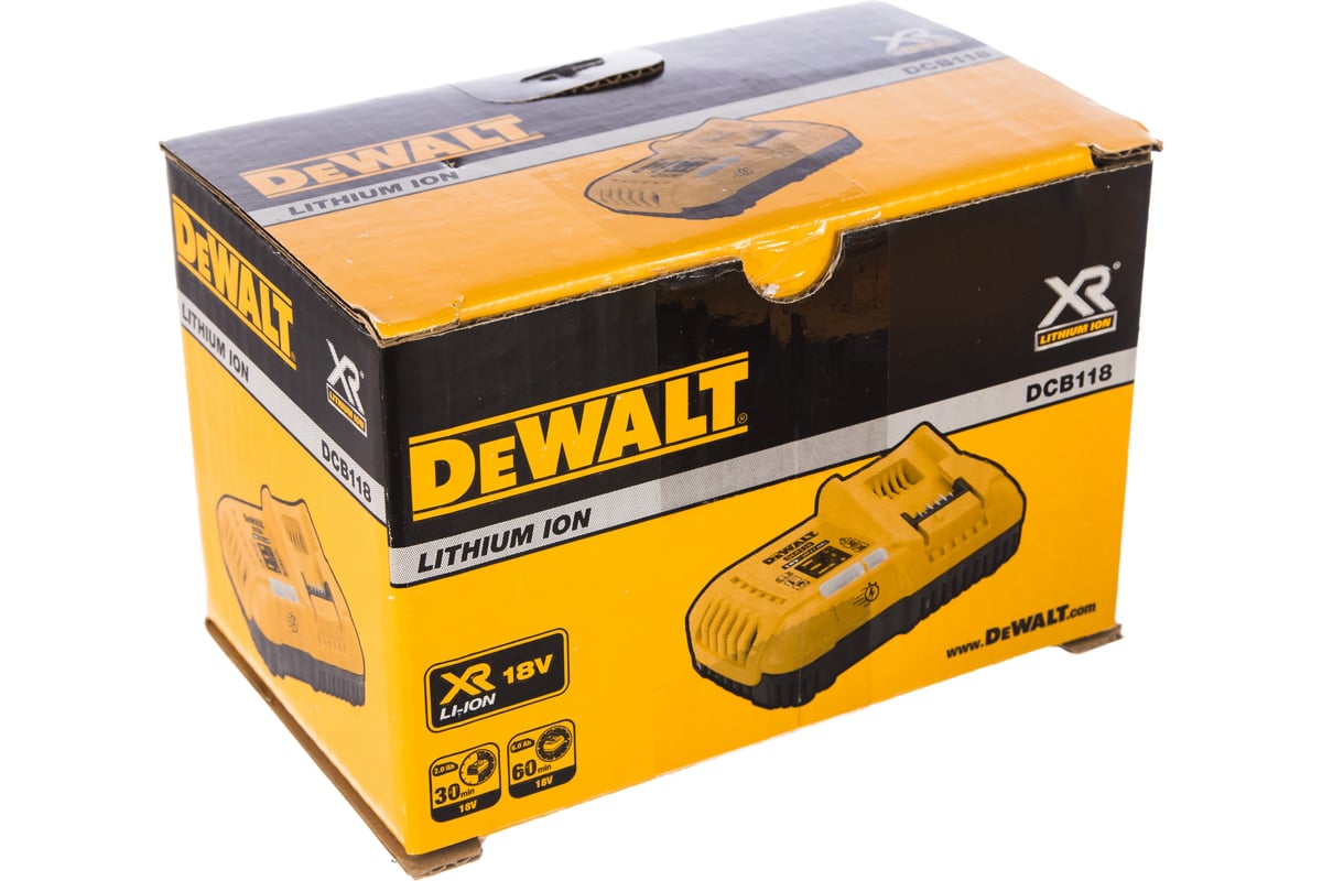 Универсальное зарядное устройство (18-54 В) DEWALT DCB118 - выгодная ...